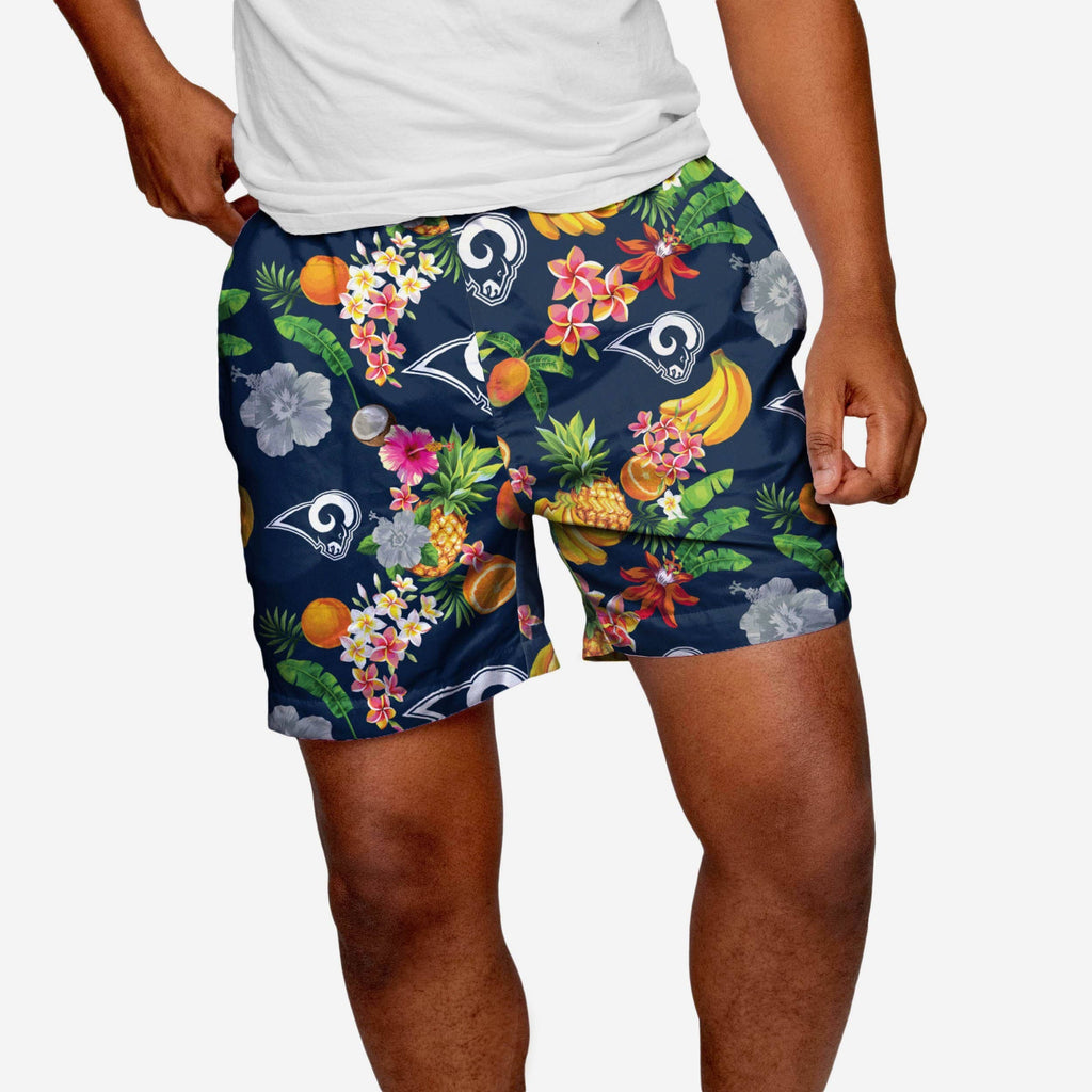 Los Angeles Rams Fruit Life 5.5" Swimming Trunks FOCO