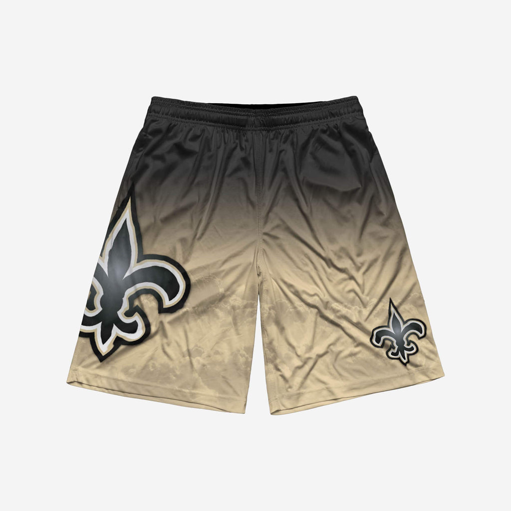 New Orleans Saints Gradient Big Logo Training Shorts FOCO