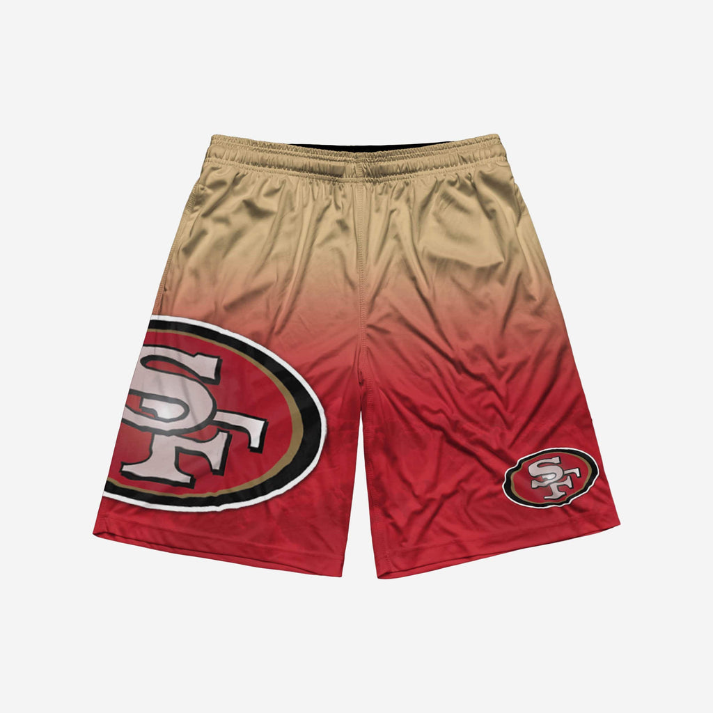 San Francisco 49ers Gradient Big Logo Training Shorts FOCO