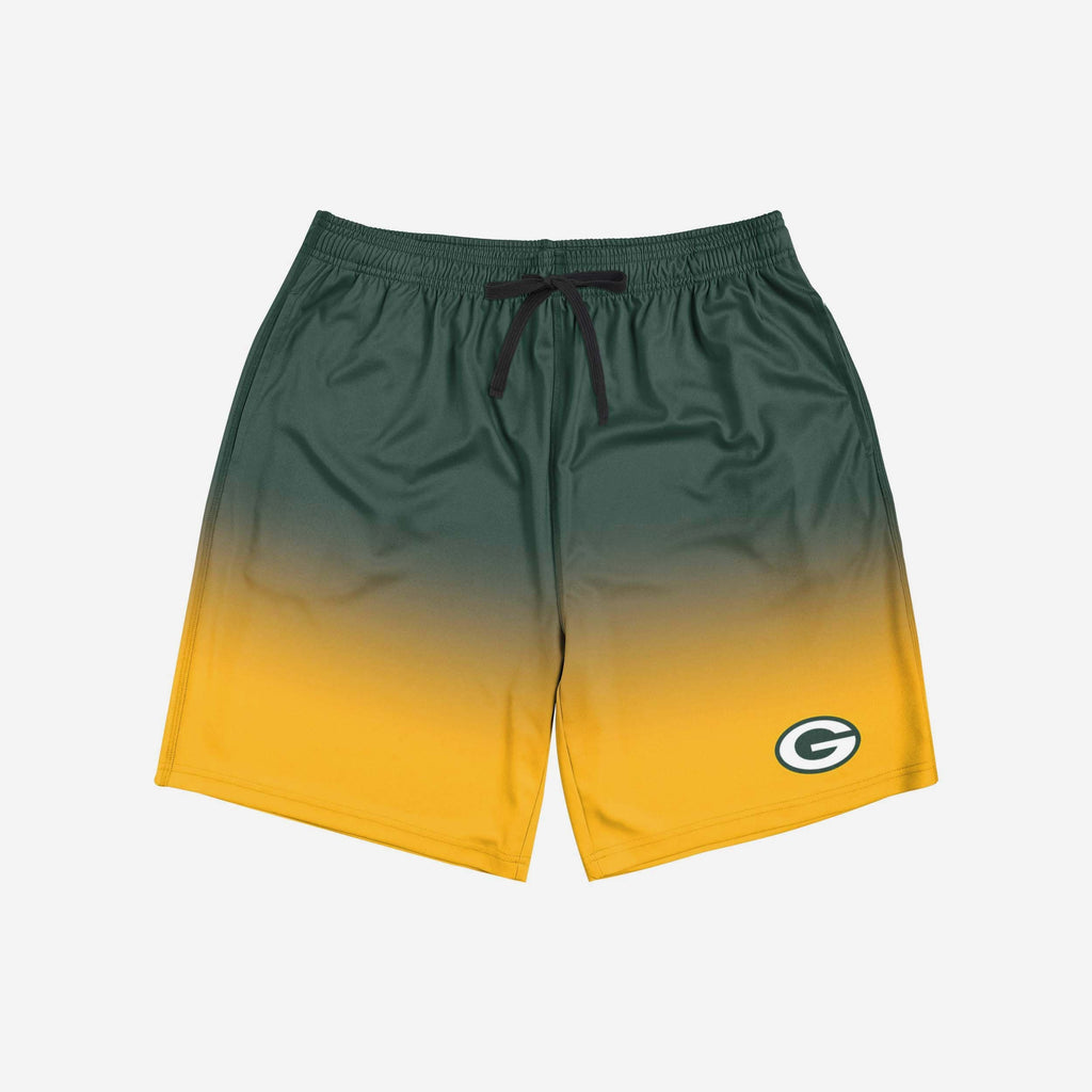 Green Bay Packers Game Ready Gradient Training Shorts FOCO
