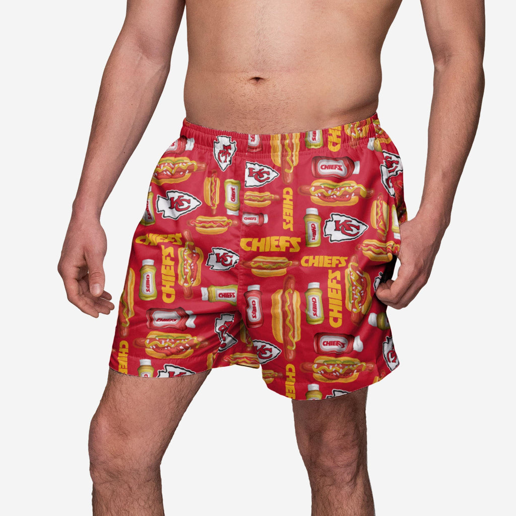 Kansas City Chiefs Grill Pro Swimming Trunks FOCO