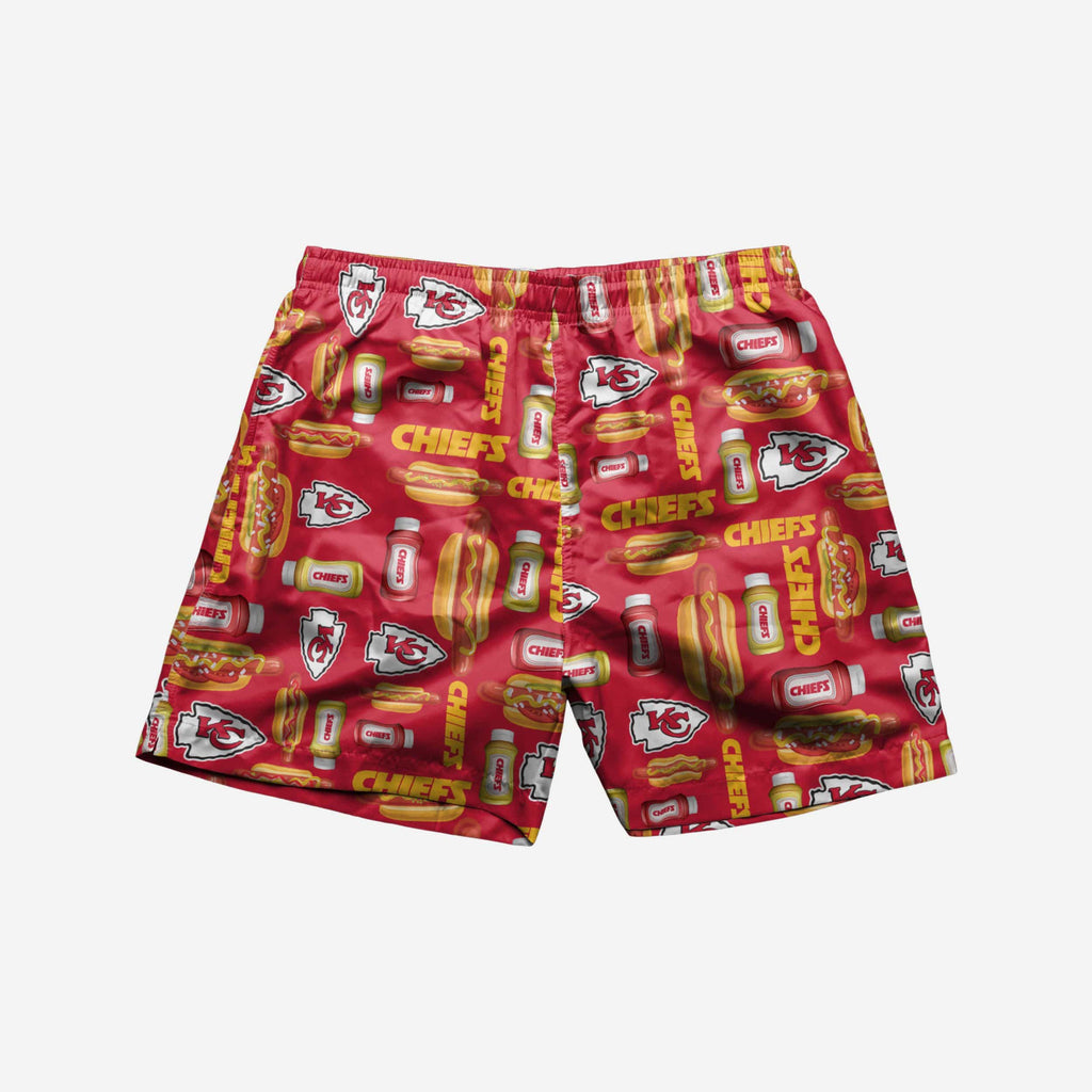 Kansas City Chiefs Grill Pro Swimming Trunks FOCO