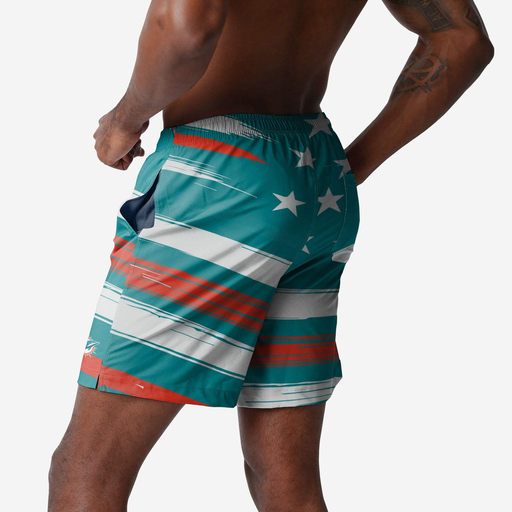 Miami Dolphins Americana Swimming Trunks FOCO