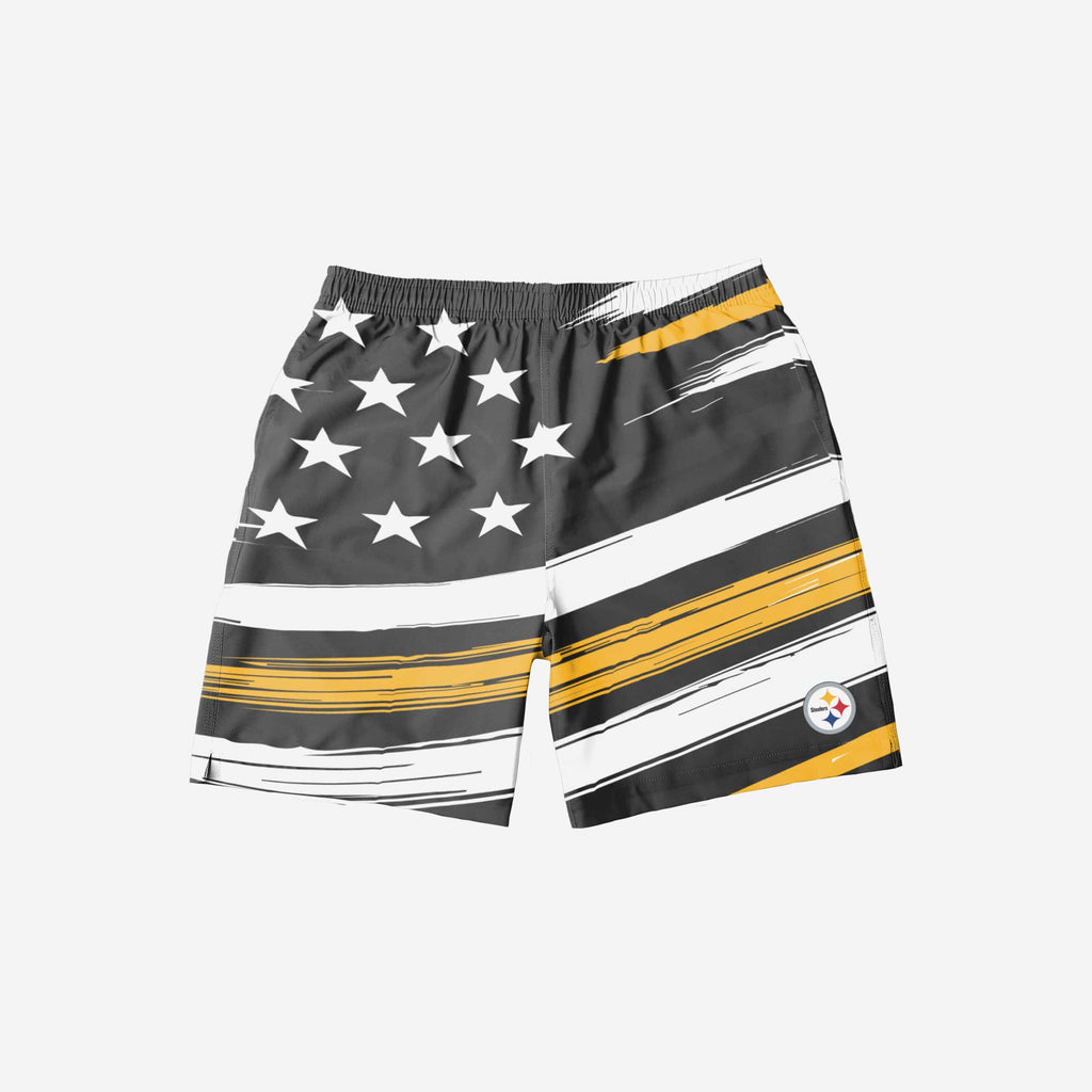Pittsburgh Steelers Americana Swimming Trunks FOCO