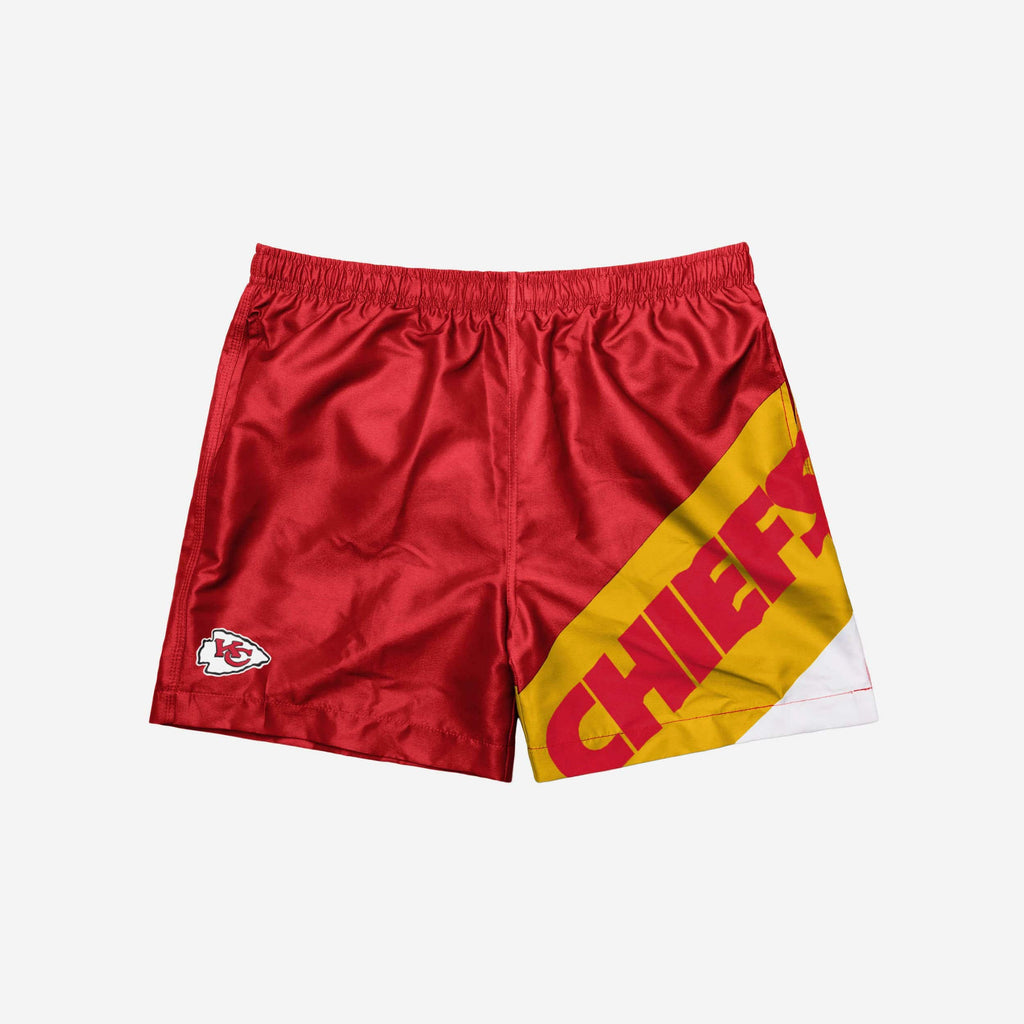 Kansas City Chiefs Big Logo 5.5" Swimming Trunks FOCO
