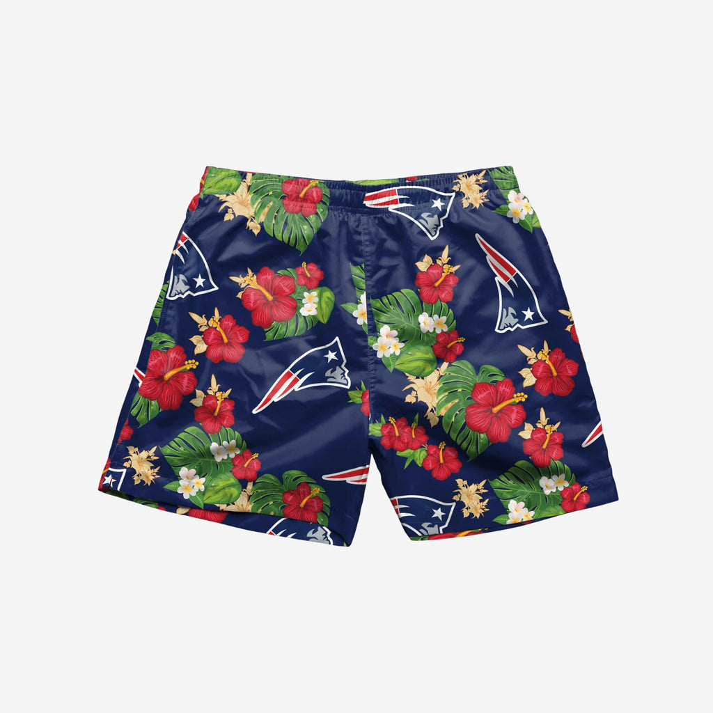 New England Patriots Floral Swimming Trunks FOCO