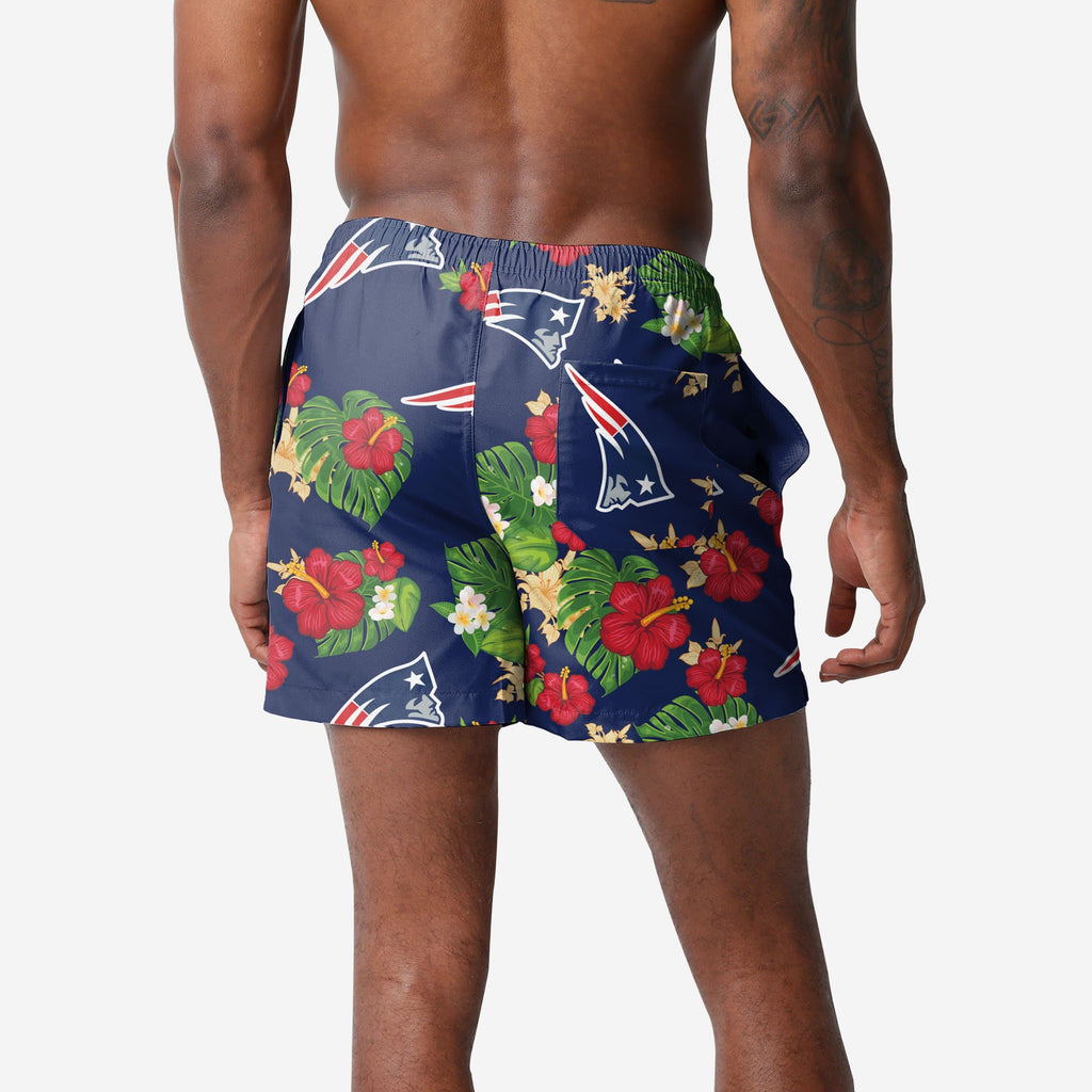 New England Patriots Floral Swimming Trunks FOCO