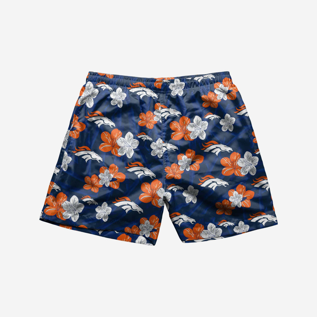 Denver Broncos Hibiscus Swimming Trunks FOCO