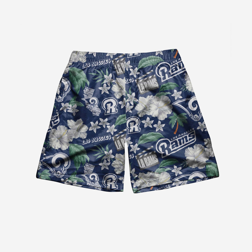 Los Angeles Rams City Style Swimming Trunks FOCO