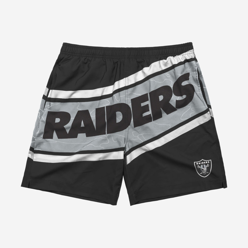 Las Vegas Raiders Big Wordmark Swimming Trunks FOCO