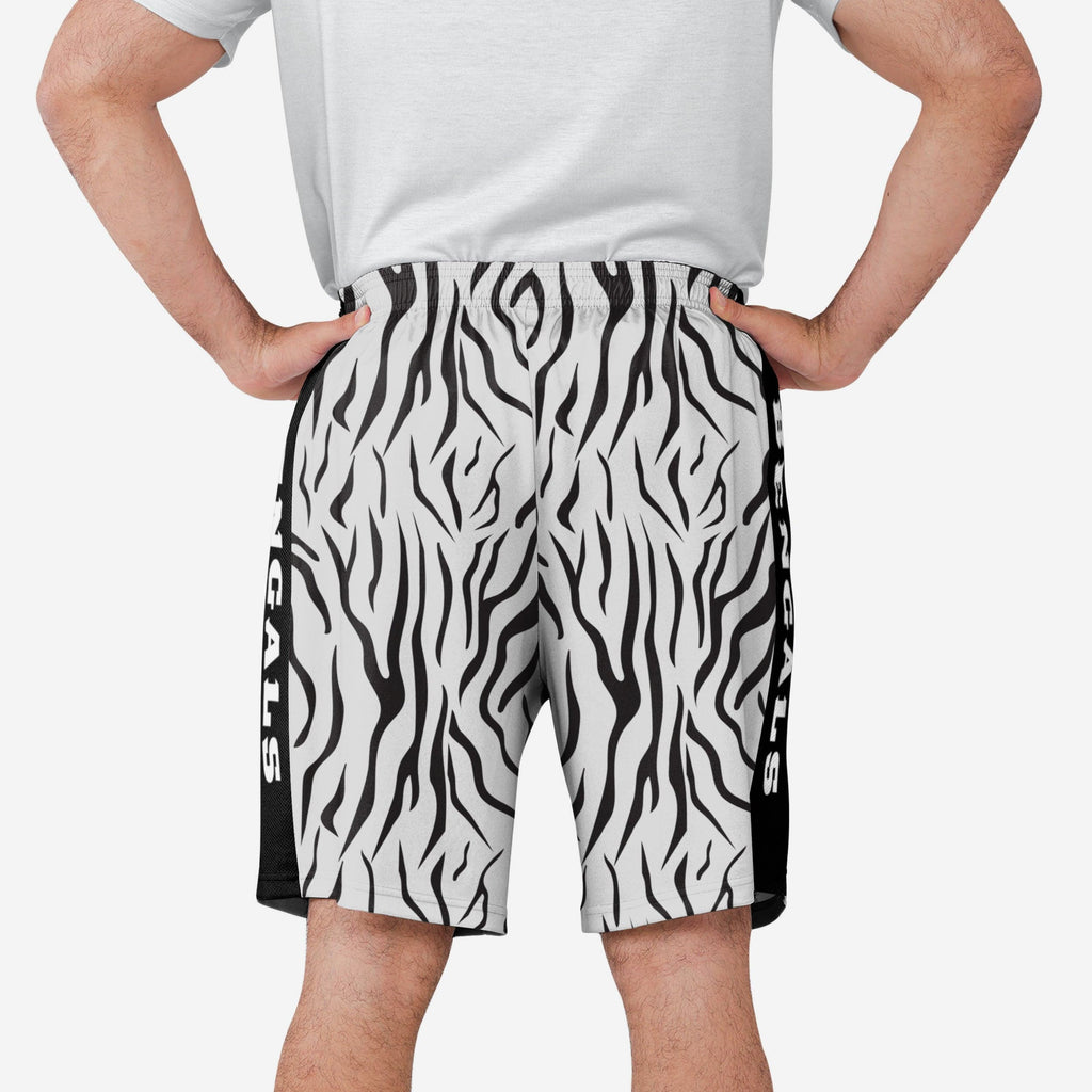 Cincinnati Bengals White Stripe Training Shorts FOCO