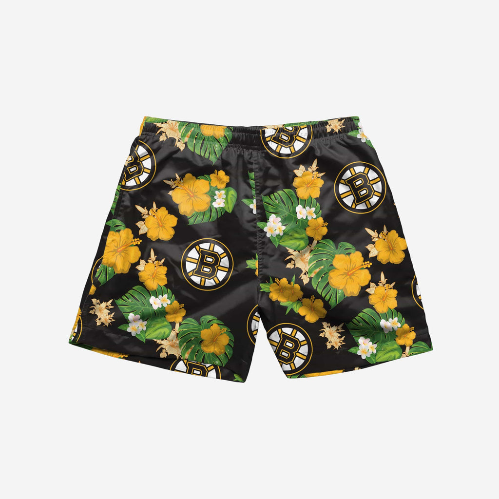 Boston Bruins Floral Swimming Trunks FOCO