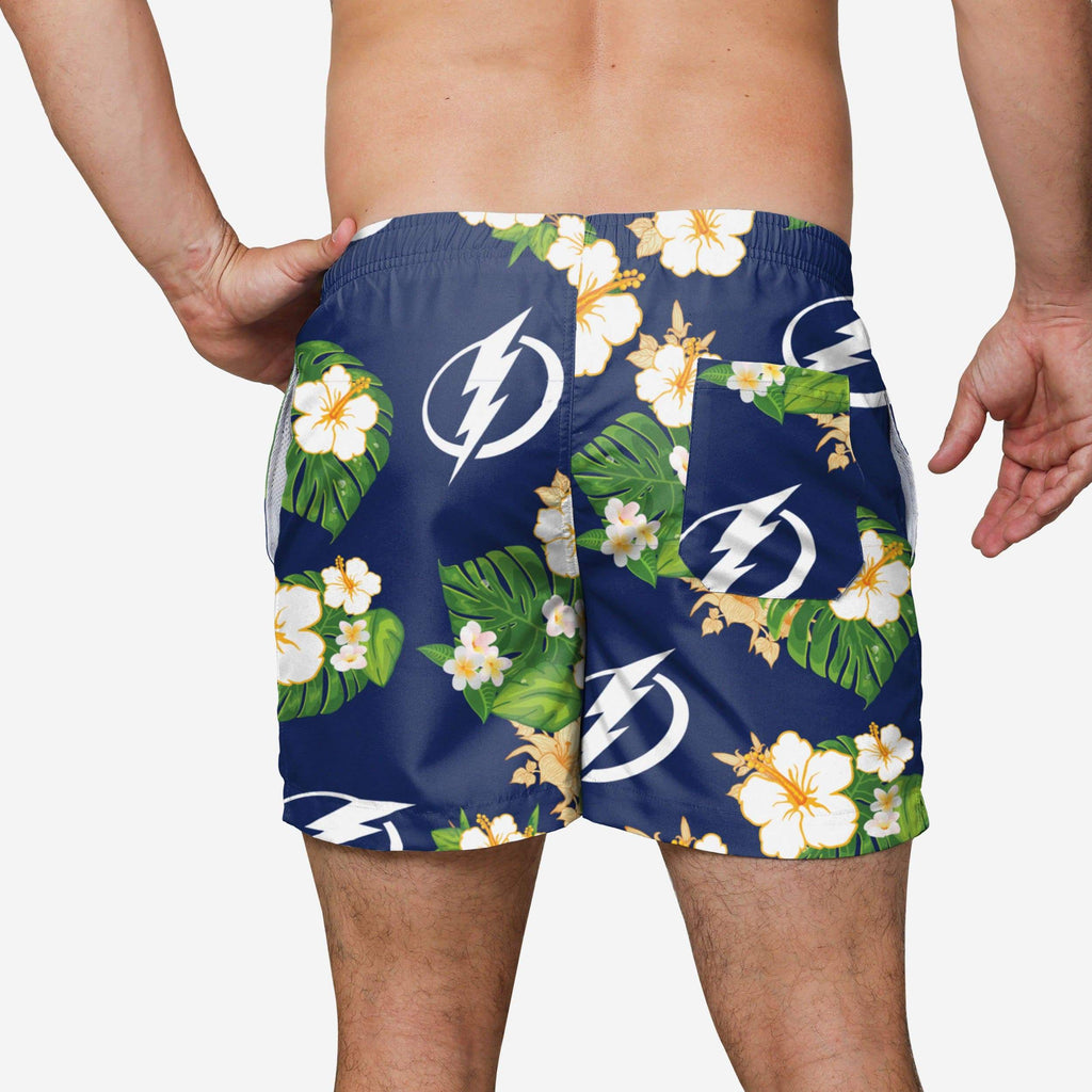 Tampa Bay Lightning Floral Swimming Trunks FOCO