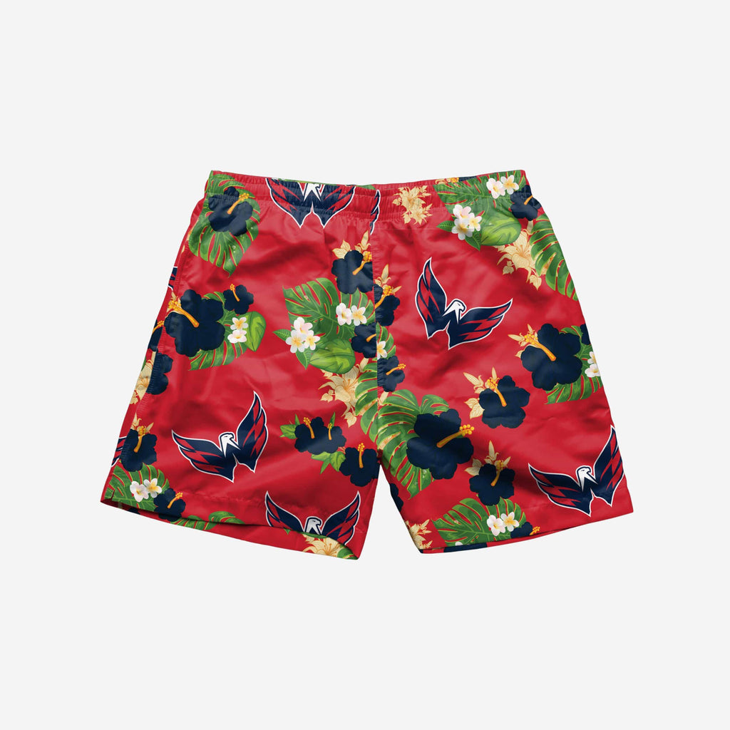 Washington Capitals Floral Swimming Trunks FOCO