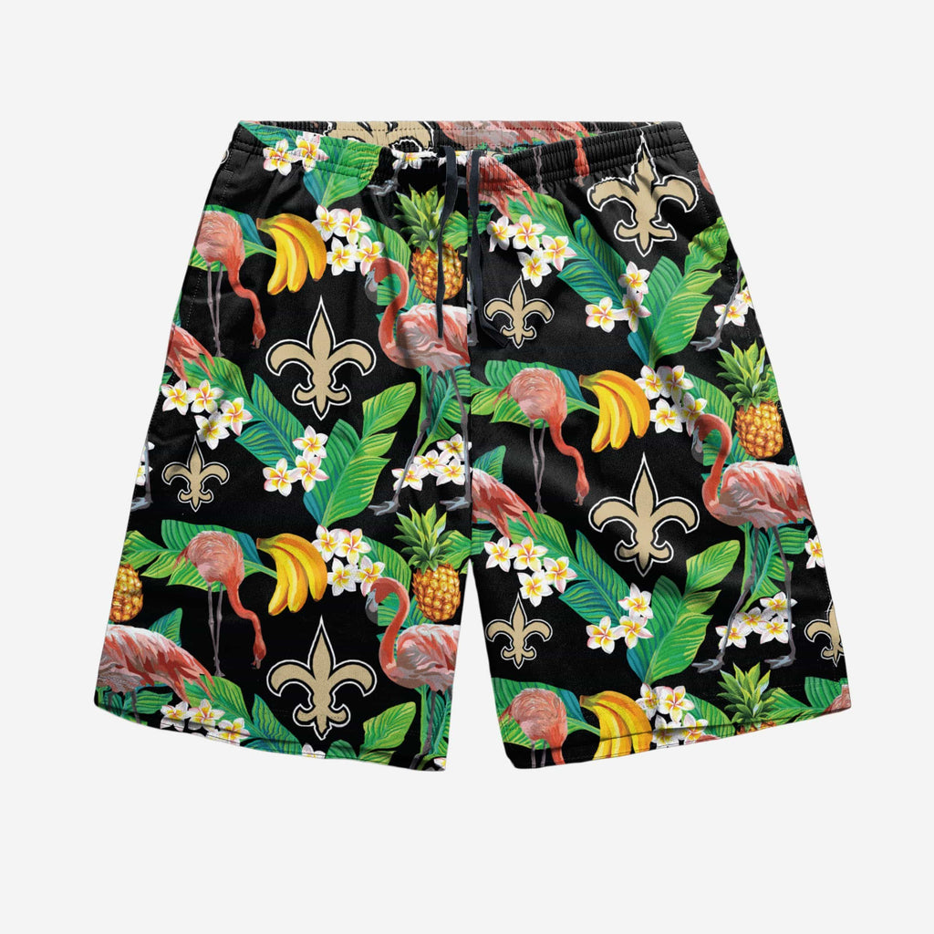 New Orleans Saints Floral Shorts FOCO