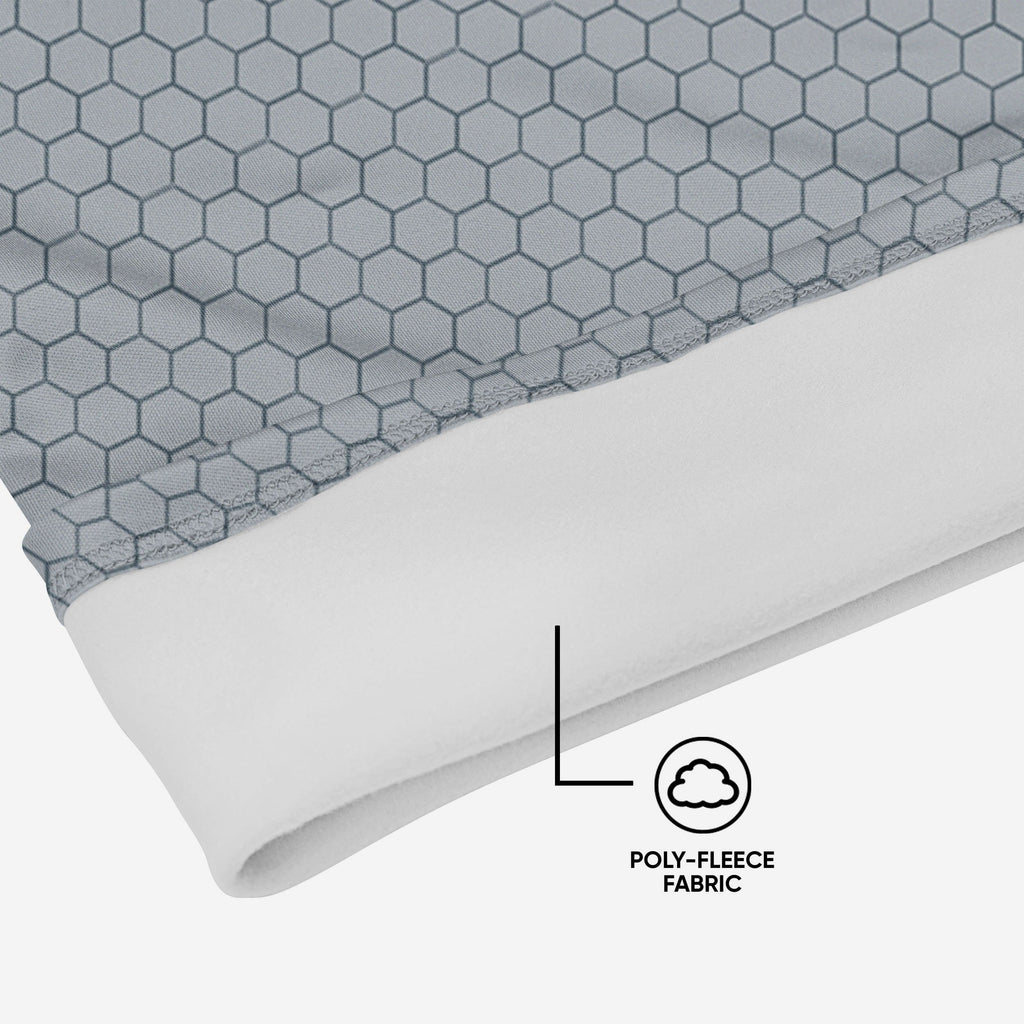 Grey Carbon Fiber Polyfleece Gaiter Scarf FOCO