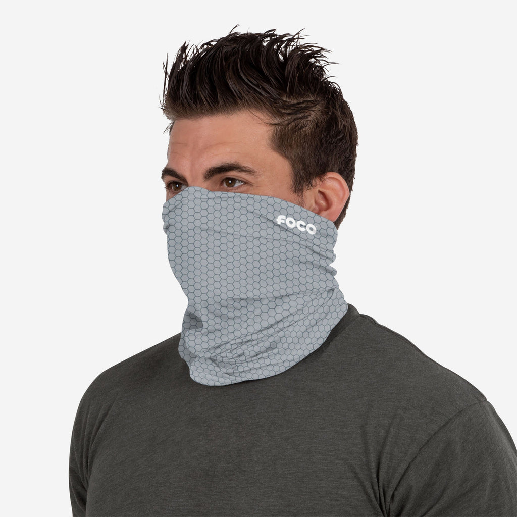 Grey Carbon Fiber Polyfleece Gaiter Scarf FOCO