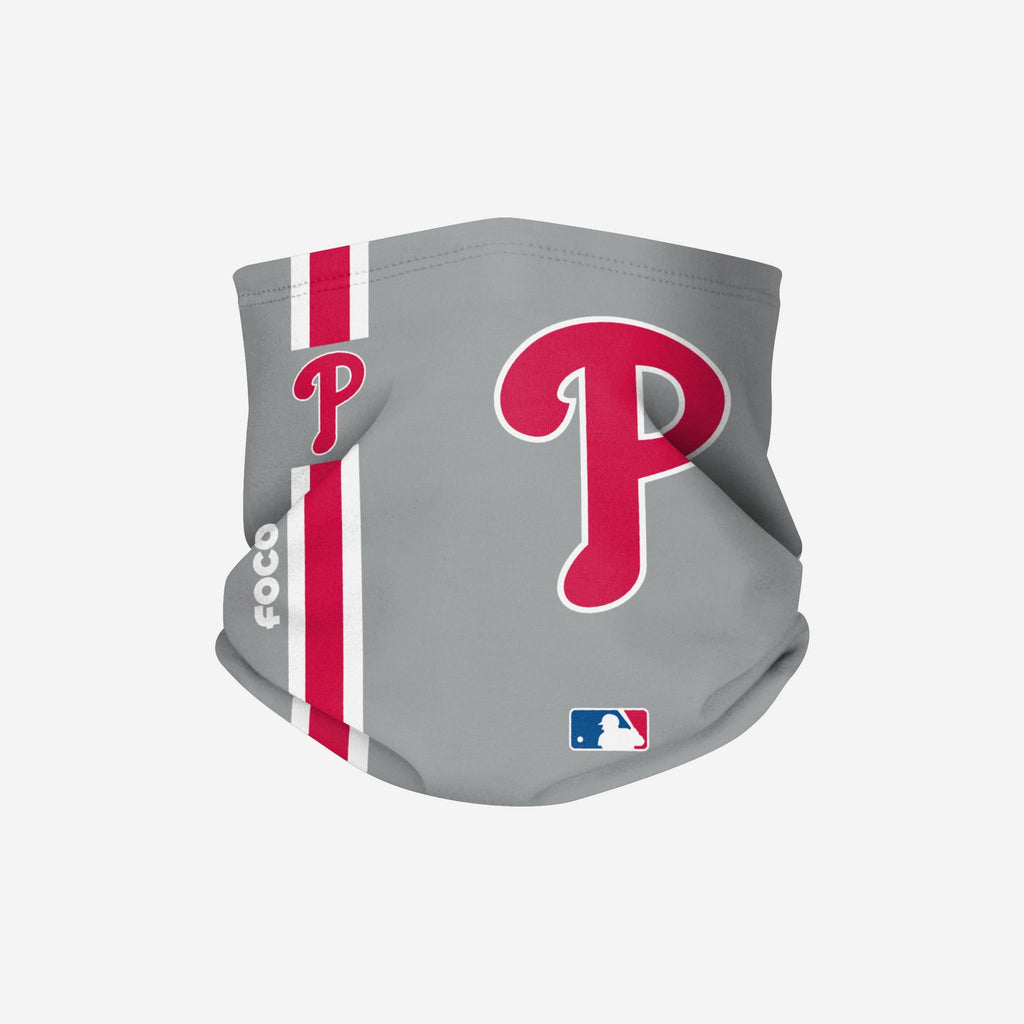 Philadelphia Phillies On-Field Gray UV Gaiter Scarf FOCO