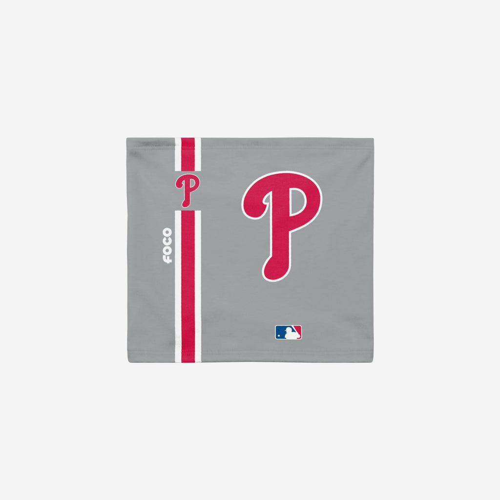 Philadelphia Phillies On-Field Gray UV Gaiter Scarf FOCO