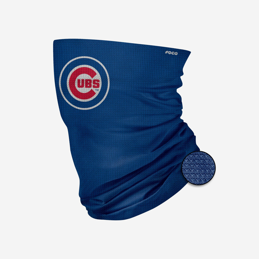 Chicago Cubs Big Logo Waffle Gaiter Scarf FOCO
