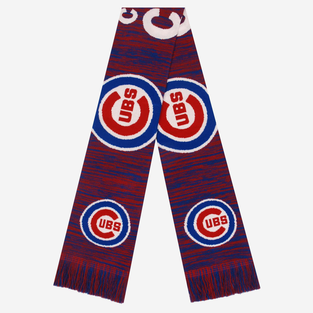 Chicago Cubs Wordmark Big Logo Colorblend Scarf FOCO
