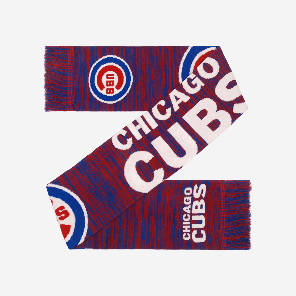 Chicago Cubs Wordmark Big Logo Colorblend Scarf FOCO