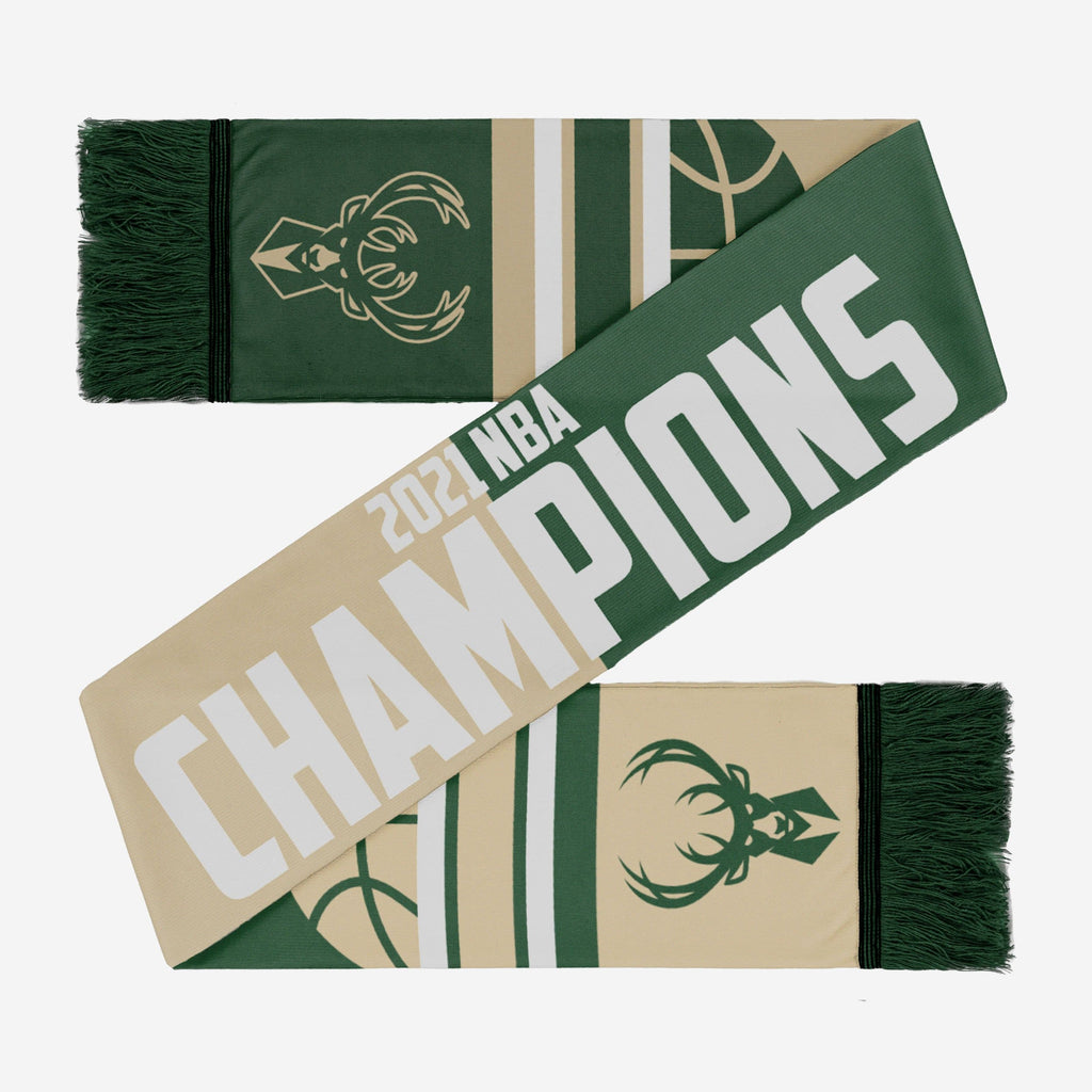 Milwaukee Bucks 2021 NBA Champions Acrylic Scarf FOCO