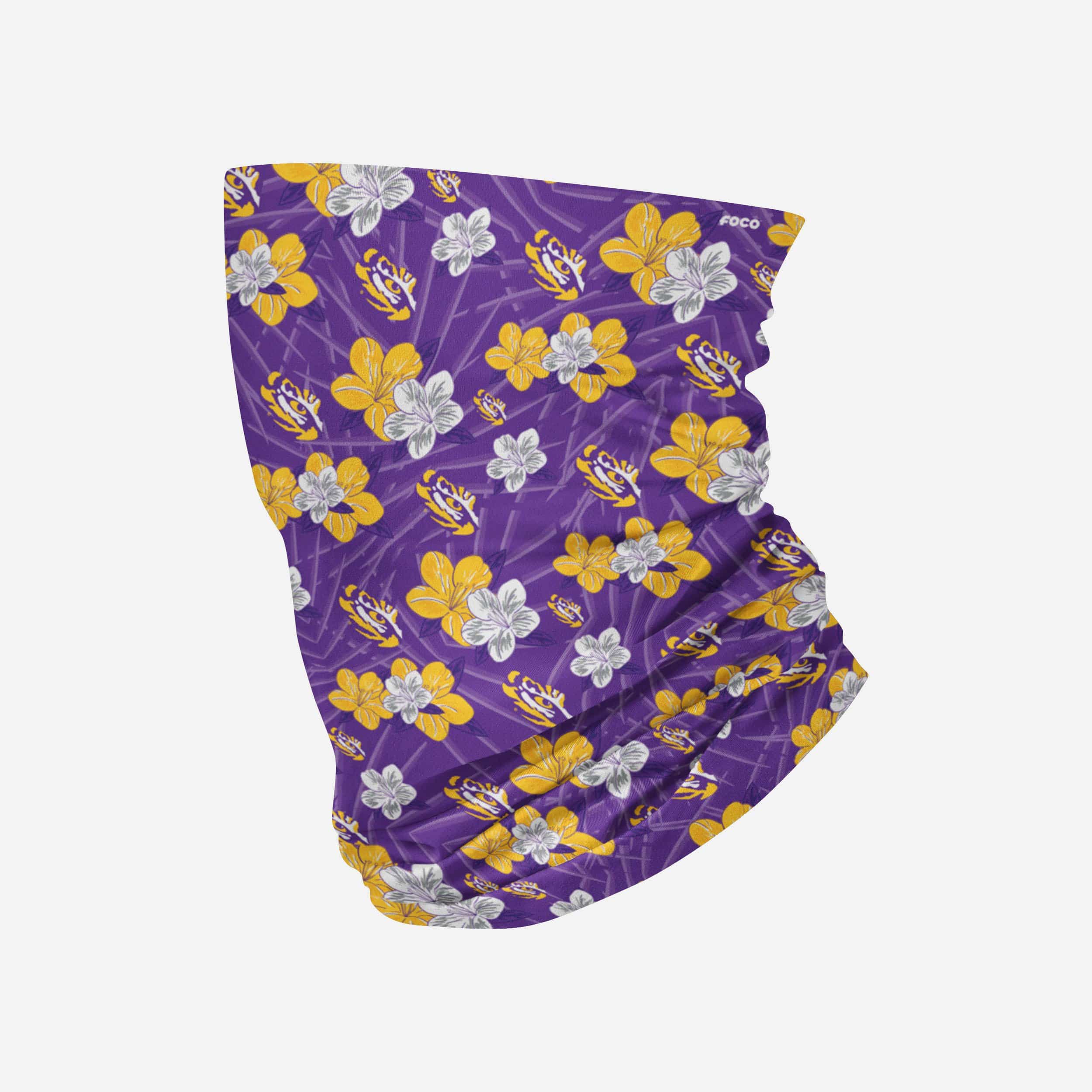LSU Tigers Hibiscus Gaiter Scarf FOCO
