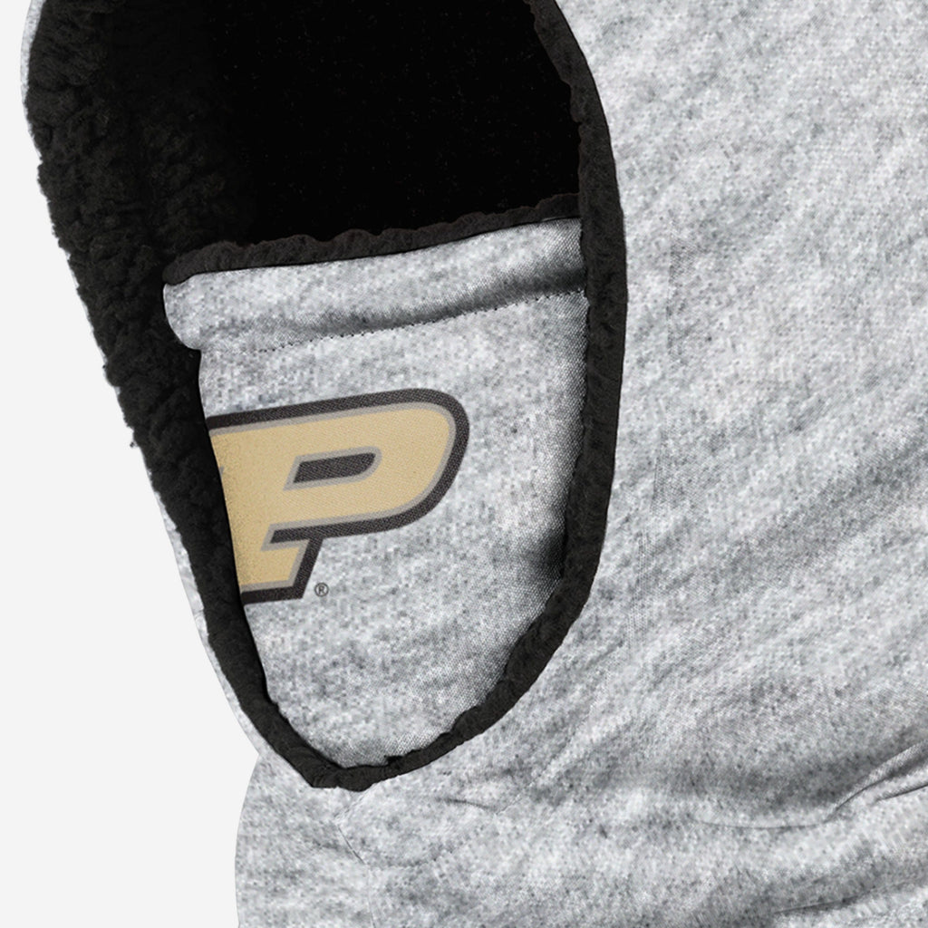 Purdue Boilermakers Heather Grey Big Logo Hooded Gaiter FOCO