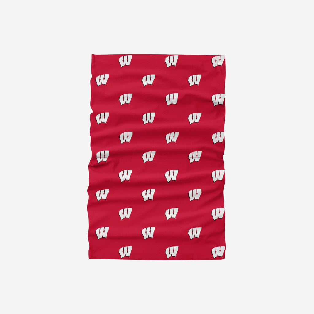 Wisconsin Badgers Mini Print Logo Gaiter Scarf FOCO