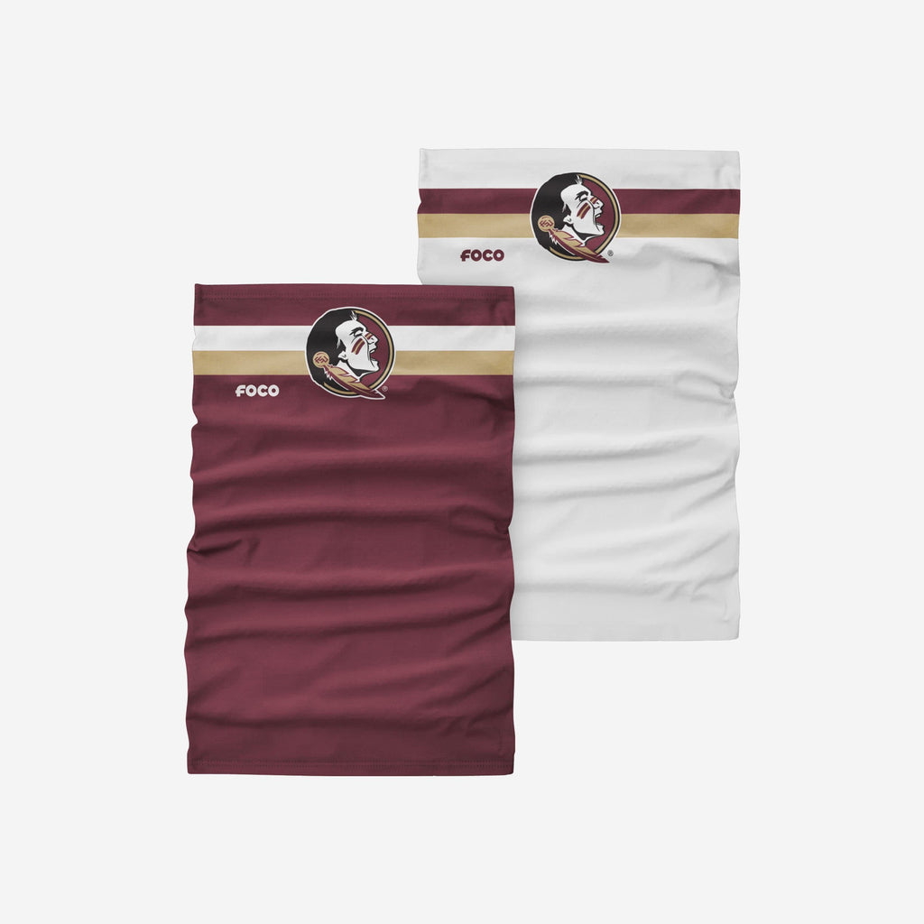 Florida State Seminoles Stitched 2 Pack Gaiter Scarf FOCO