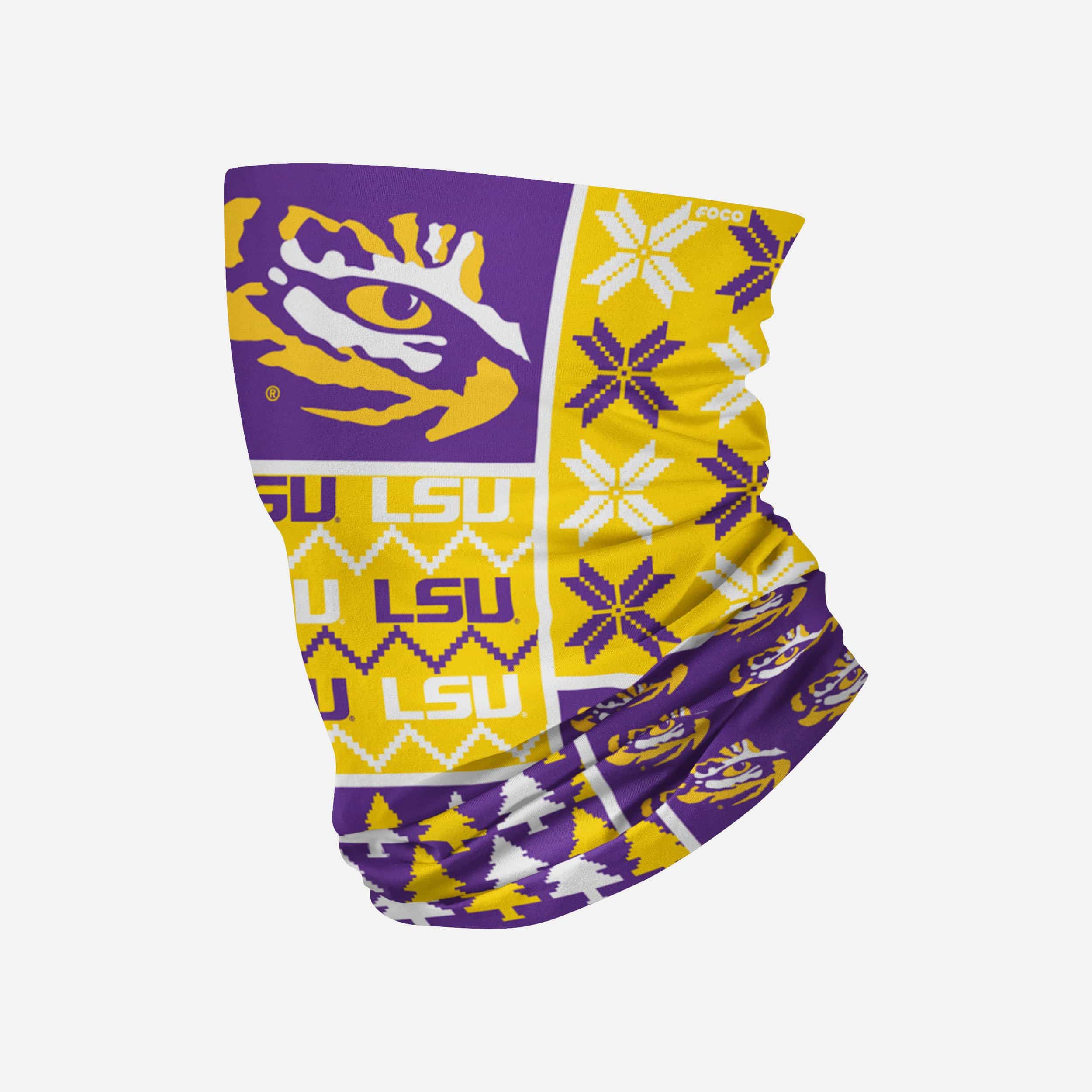 LSU Tigers Busy Block Gaiter Scarf FOCO