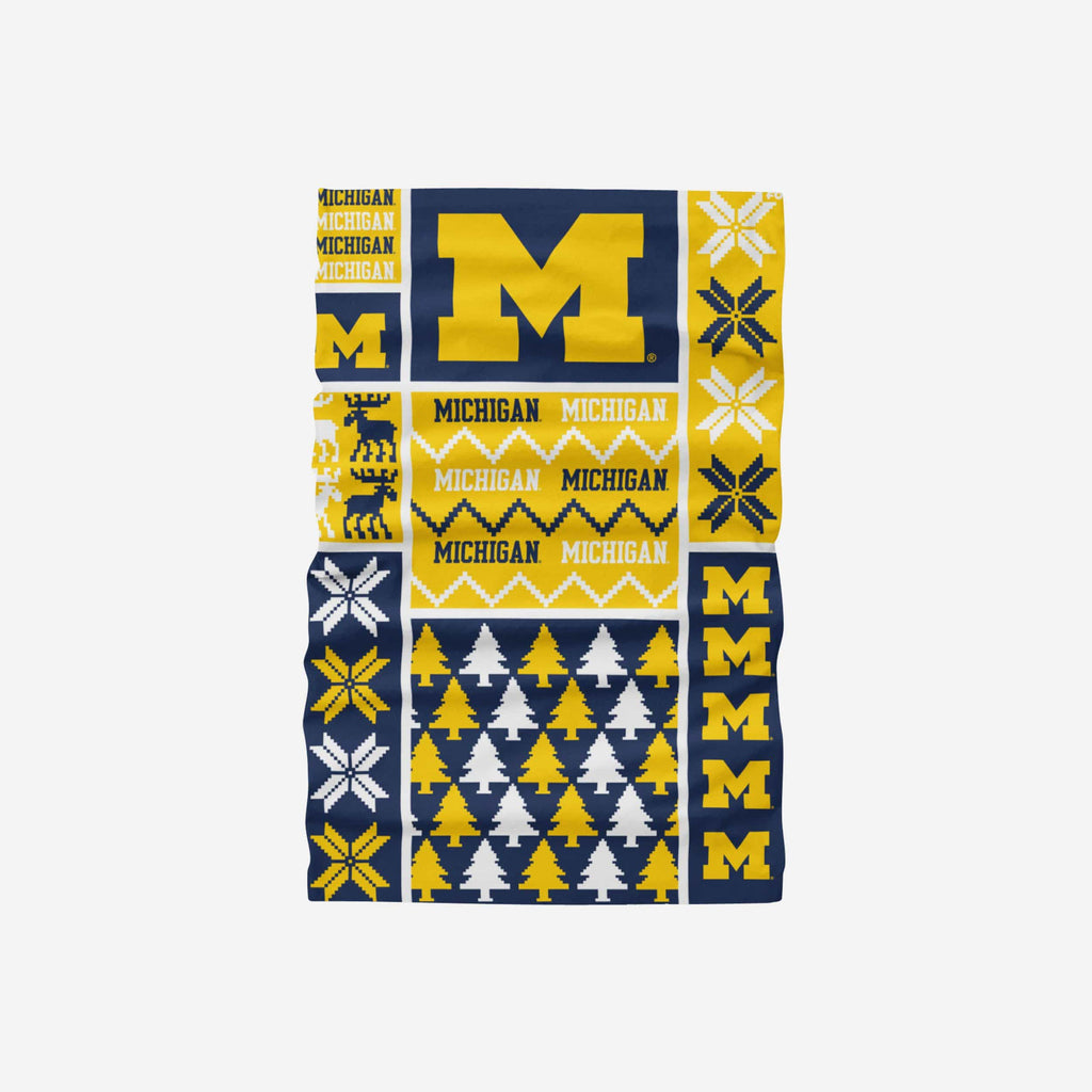 Michigan Wolverines Busy Block Gaiter Scarf FOCO