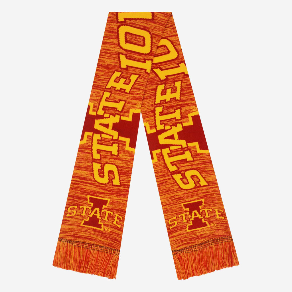 Iowa State Cyclones Wordmark Big Logo Colorblend Scarf FOCO