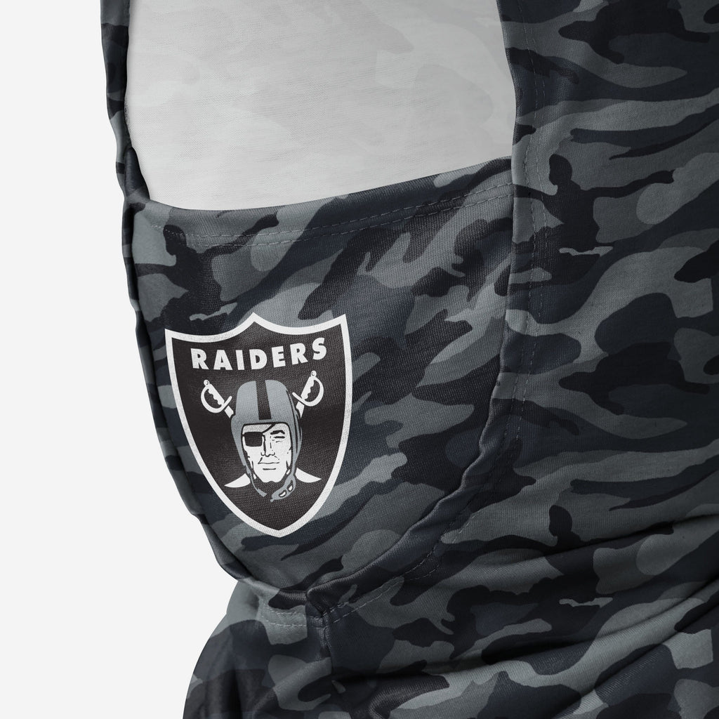 Las Vegas Raiders Camo Lightweight Hooded Gaiter FOCO