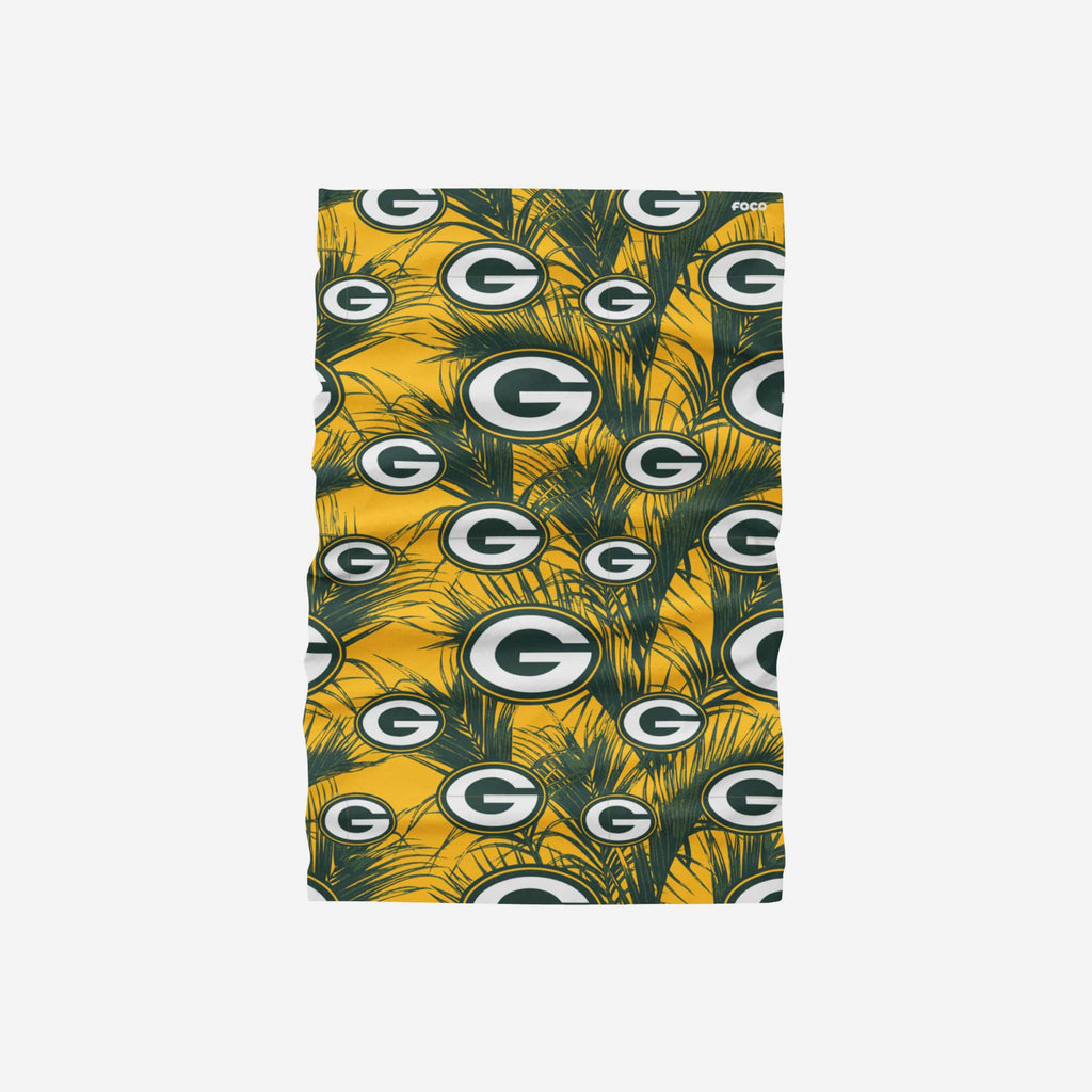 Green Bay Packers Floral UV Gaiter Scarf FOCO