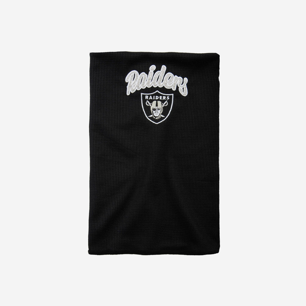 Las Vegas Raiders Glitter Waffle Gaiter Scarf FOCO