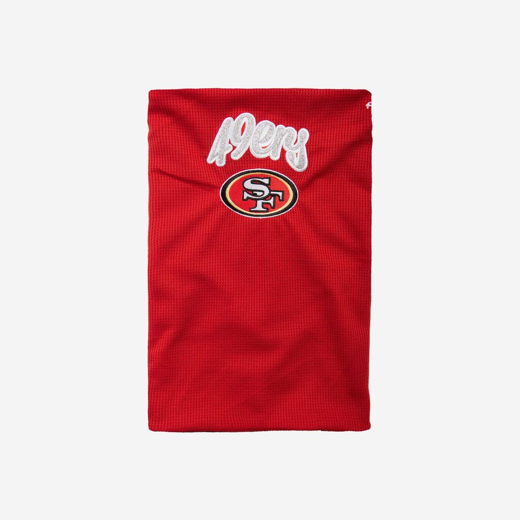 San Francisco 49ers Glitter Waffle Gaiter Scarf FOCO