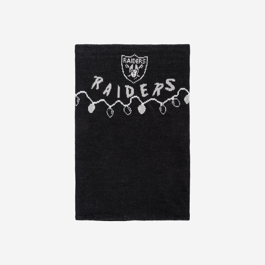 Las Vegas Raiders Light Up Knit Gaiter Scarf FOCO