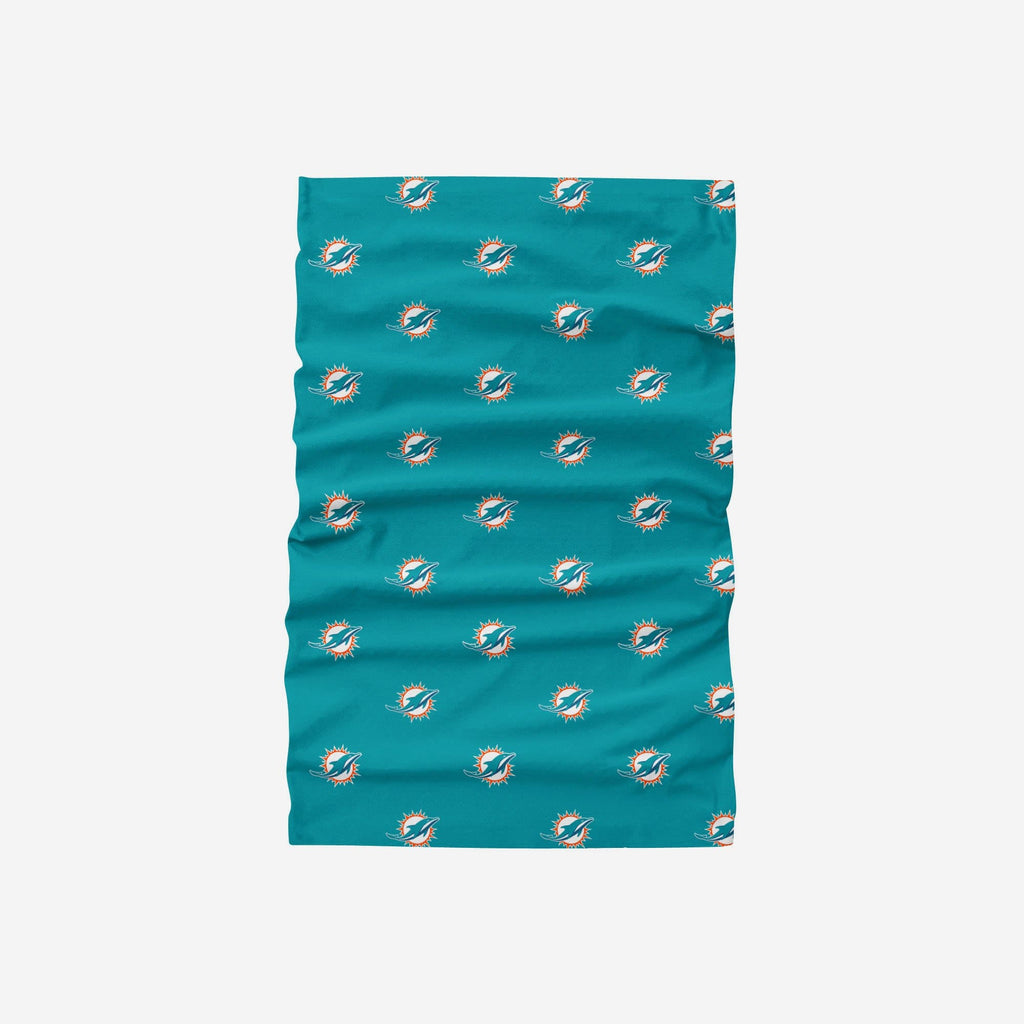 Miami Dolphins Mini Print Logo Gaiter Scarf FOCO