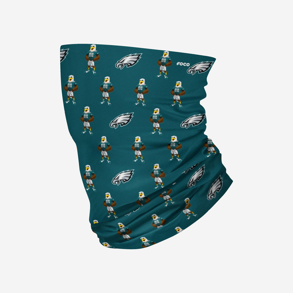 Swoop Philadelphia Eagles Mini Print Mascot Gaiter Scarf FOCO