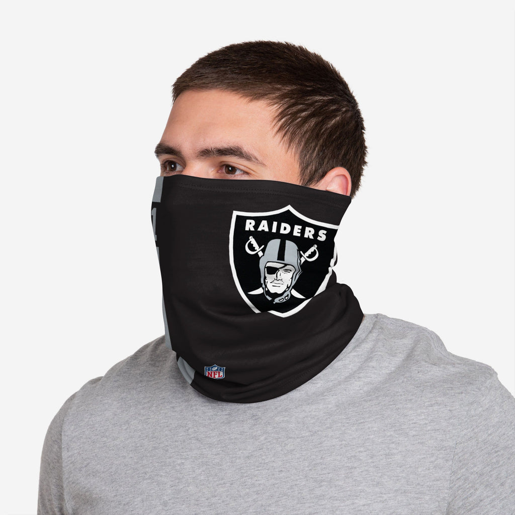 Henry Ruggs III Las Vegas Raiders On-Field Sideline Logo Gaiter Scarf FOCO