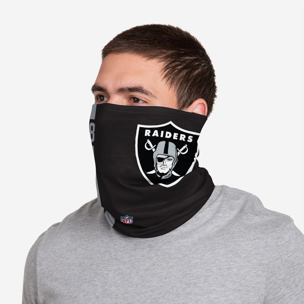 Maxx Crosby Las Vegas Raiders On-Field Sideline Logo Gaiter Scarf FOCO