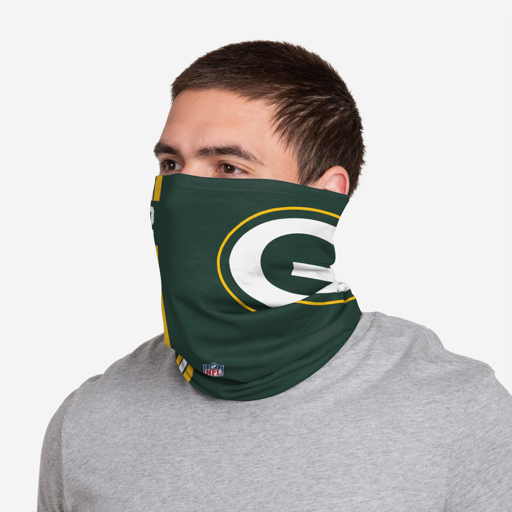 Mason Crosby Green Bay Packers On-Field Sideline Logo Gaiter Scarf FOCO