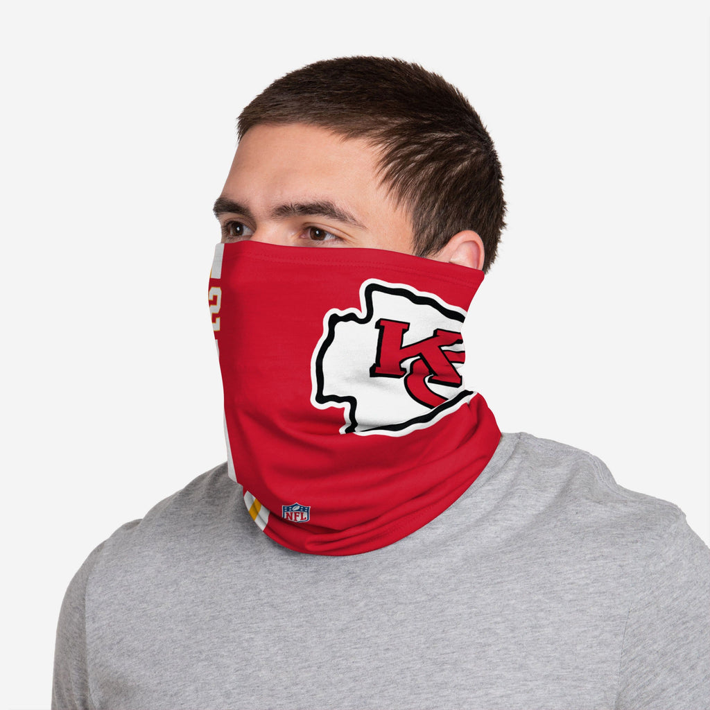 Tyrann Mathieu Kansas City Chiefs On-Field Sideline Logo Gaiter Scarf FOCO