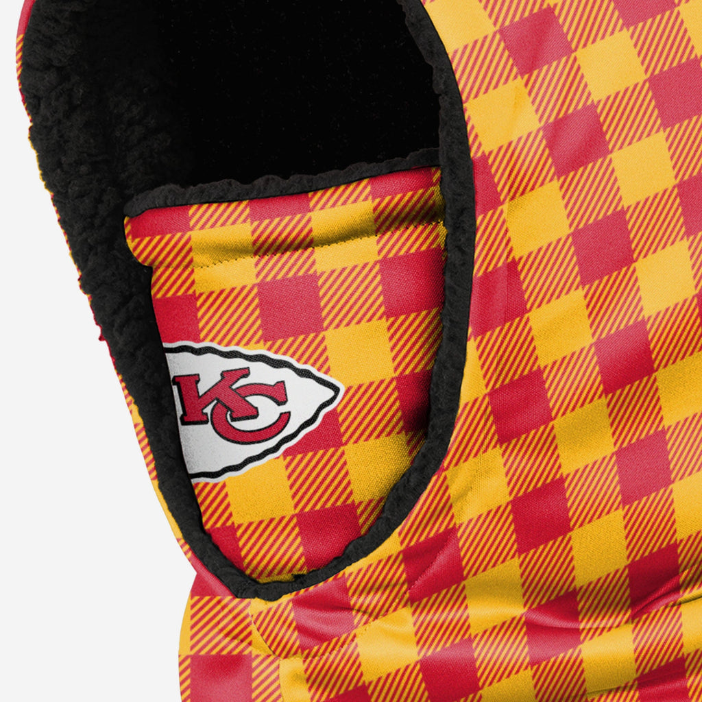 Kansas City Chiefs Plaid Hooded Gaiter FOCO