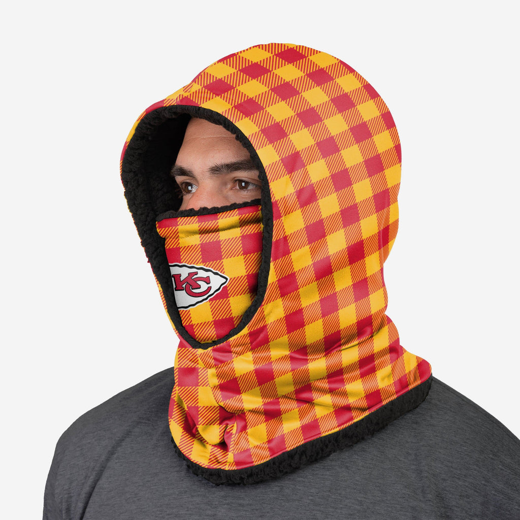 Kansas City Chiefs Plaid Hooded Gaiter FOCO