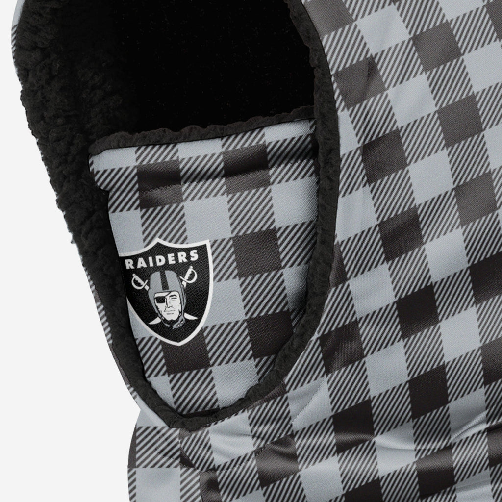 Las Vegas Raiders Plaid Hooded Gaiter FOCO