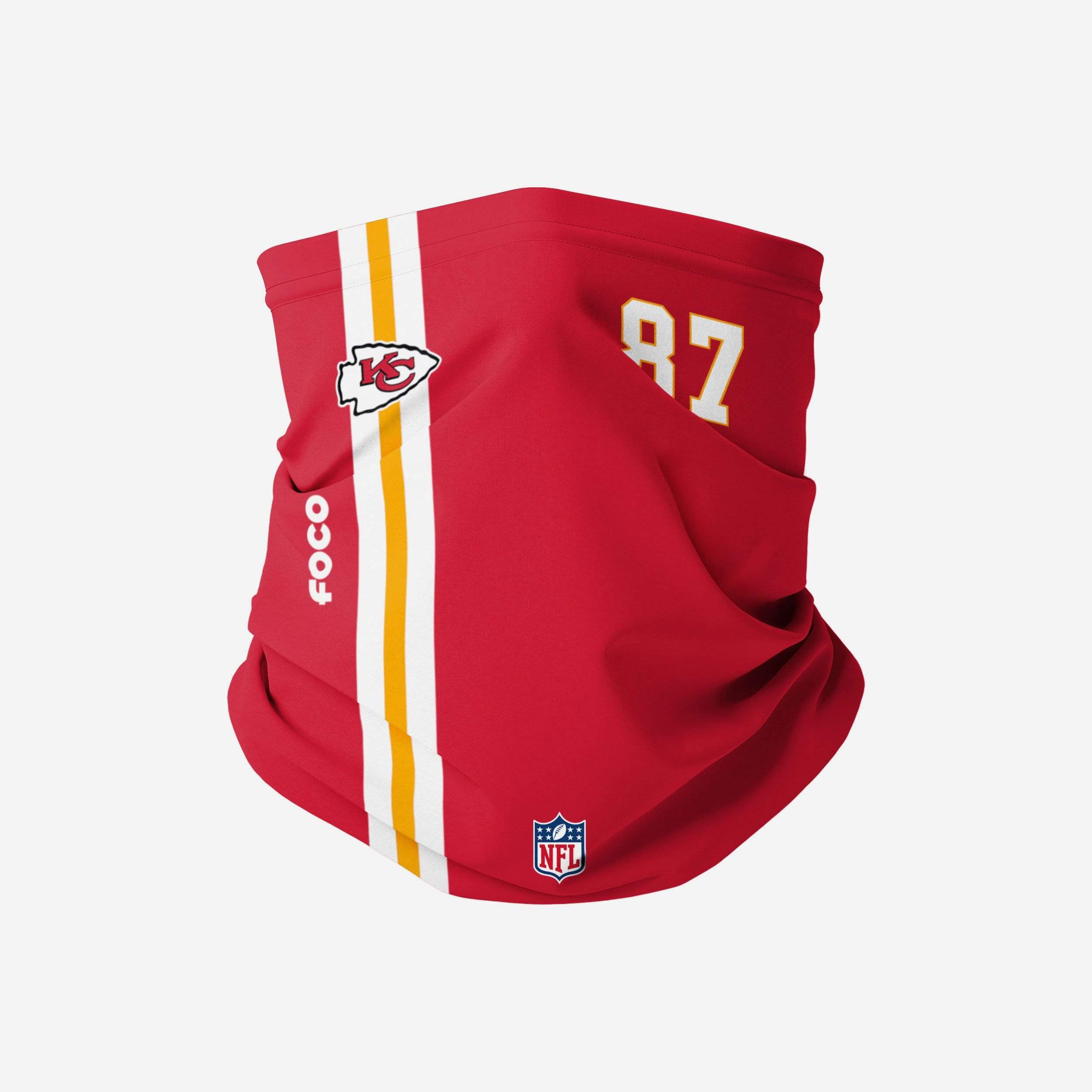 Travis Kelce Kansas City Chiefs On-Field Sideline Gaiter Scarf FOCO
