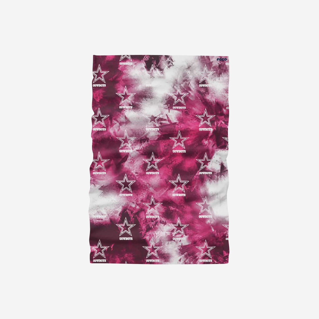 Dallas Cowboys Pink Tie-Dye Gaiter Scarf FOCO
